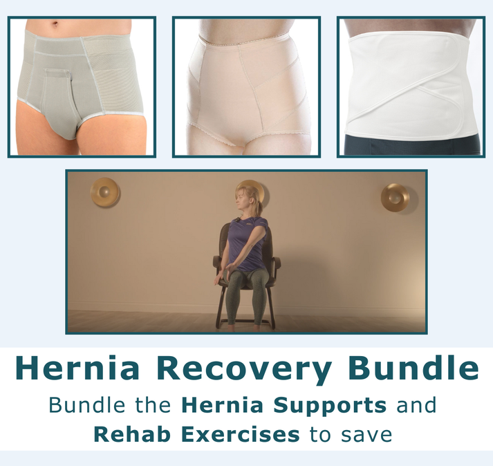Hernia Recovery Bundle: Support Garment, 6-Month Exercise Video Access ...